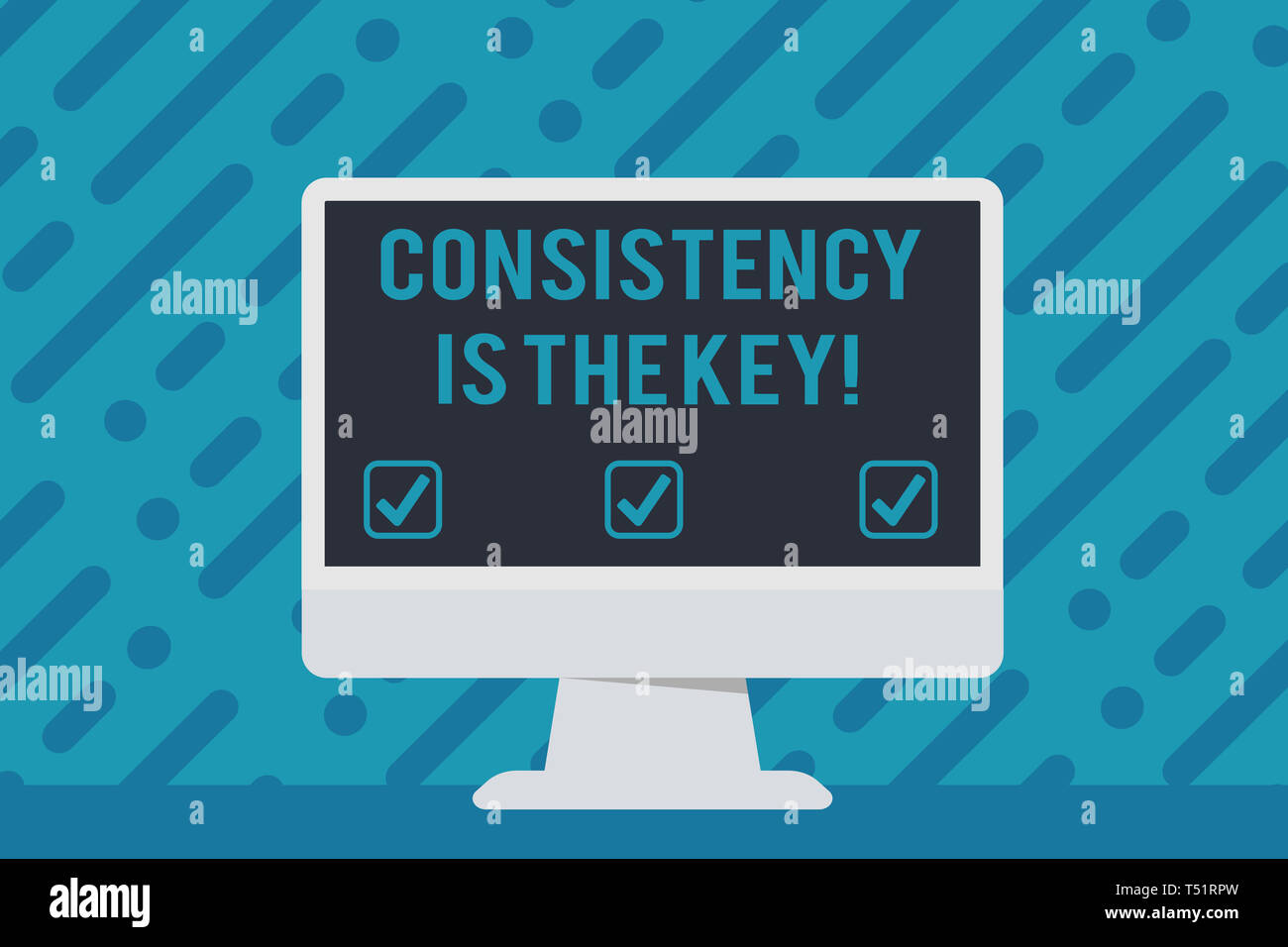 Handwriting text writing Consistency Is The Key. Conceptual photo by ...