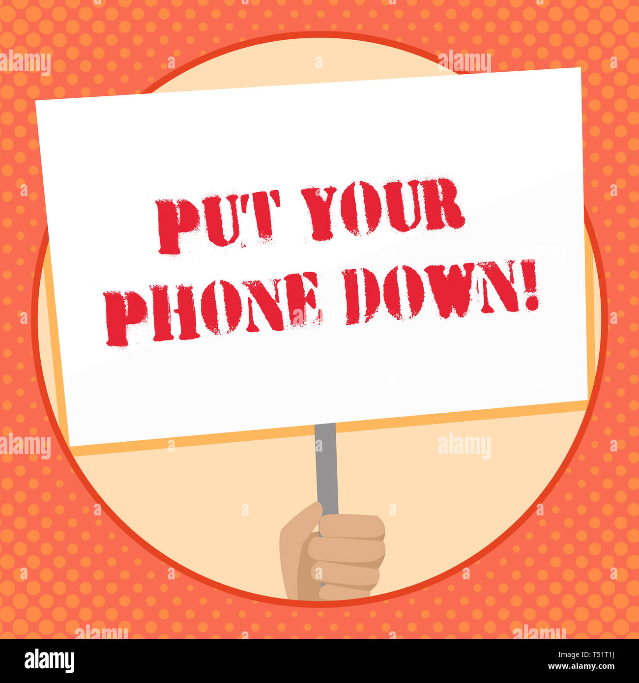 Writing note showing Put Your Phone Down. Business concept for end ...
