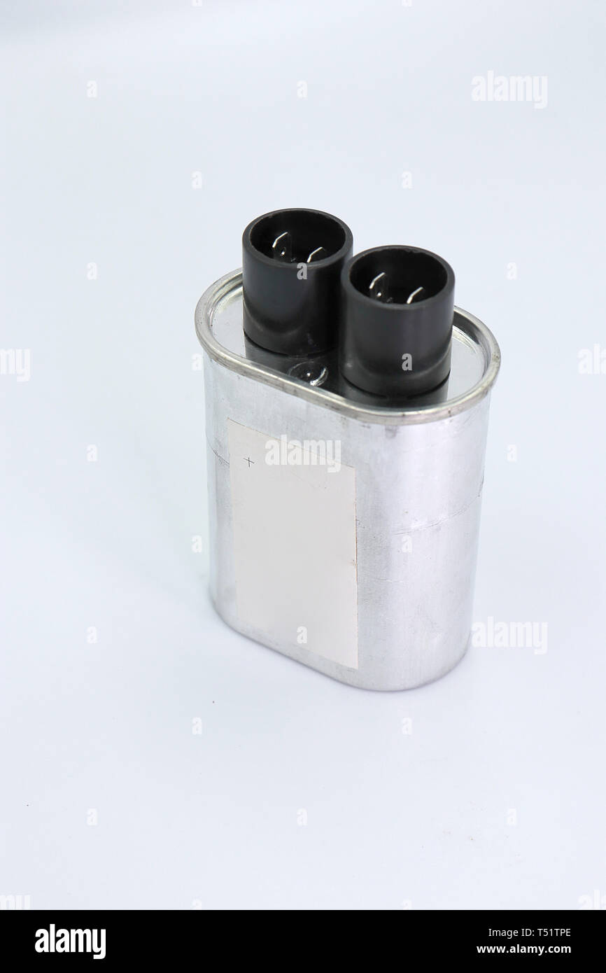 Capacitor isolated on white background Stock Photo - Alamy