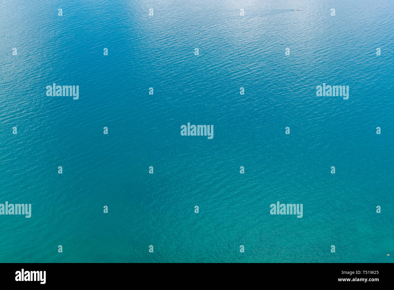Blue sea water surface background copy space Stock Photo - Alamy