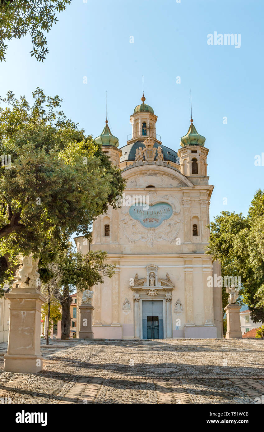 Santuario della Madonna della Costa, San Remo, Liguria, North West ...
