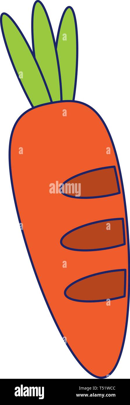 Carrot vegetable food symbol blue lines Stock Vector Image & Art - Alamy