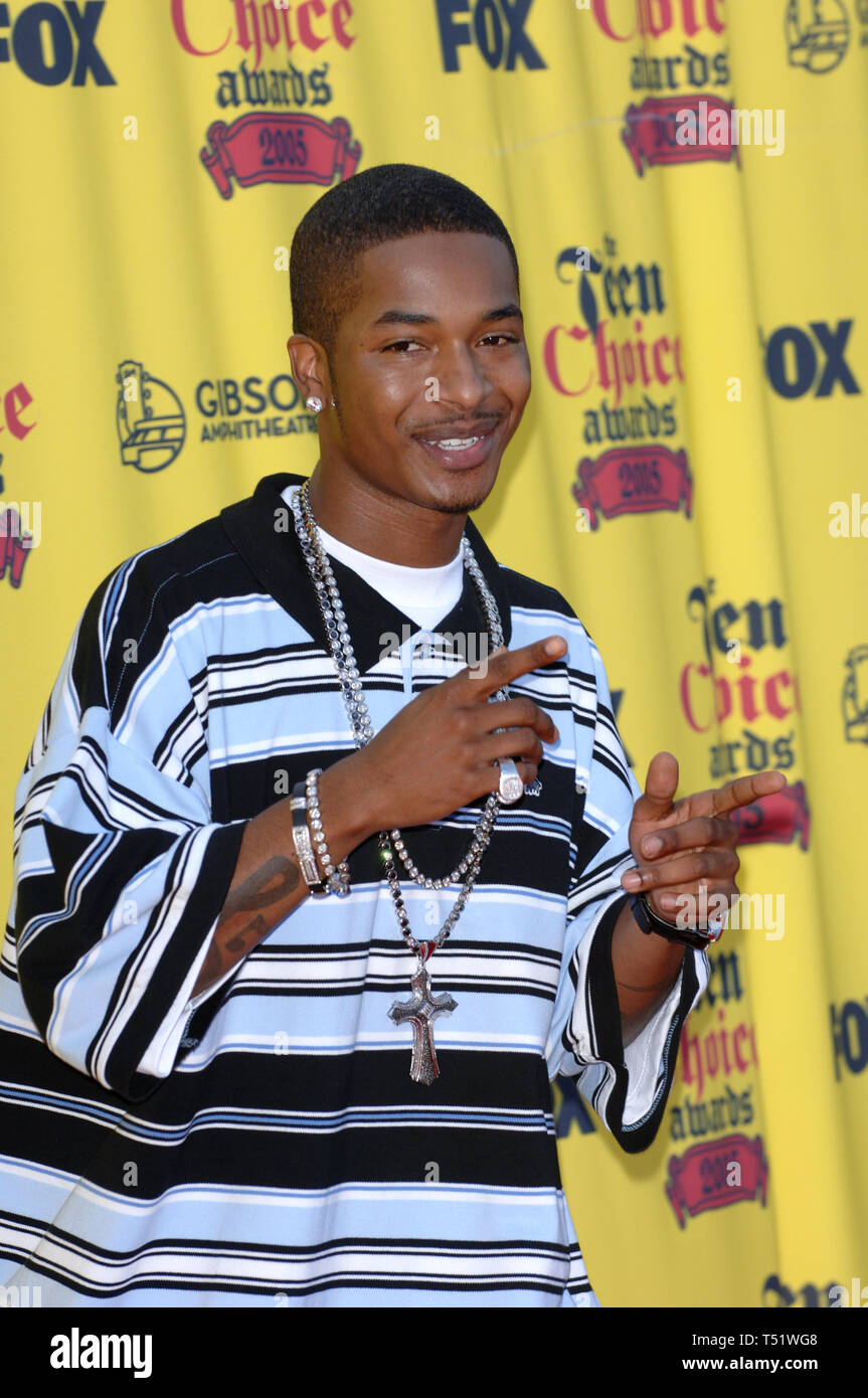 LOS ANGELES, CA. August 14, 2005: CHINGY at the 2005 Teen Choice Awards ...
