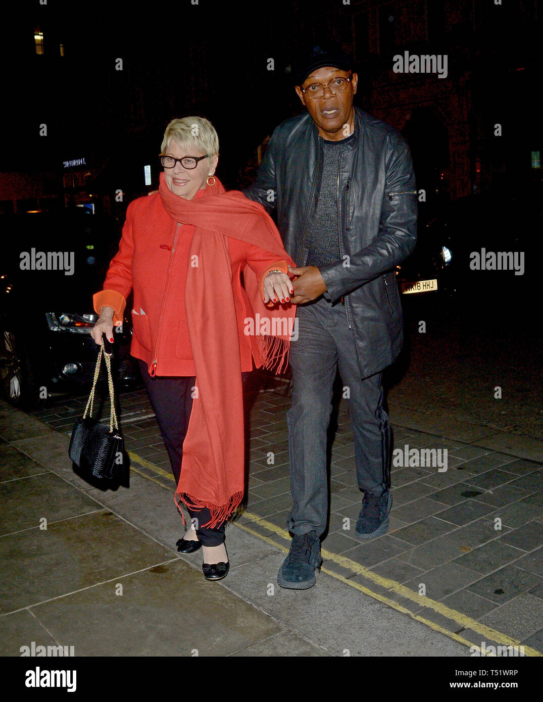 Samuel L. Jackson at Scott's restaurant in Mayfair Featuring: Samuel L ...