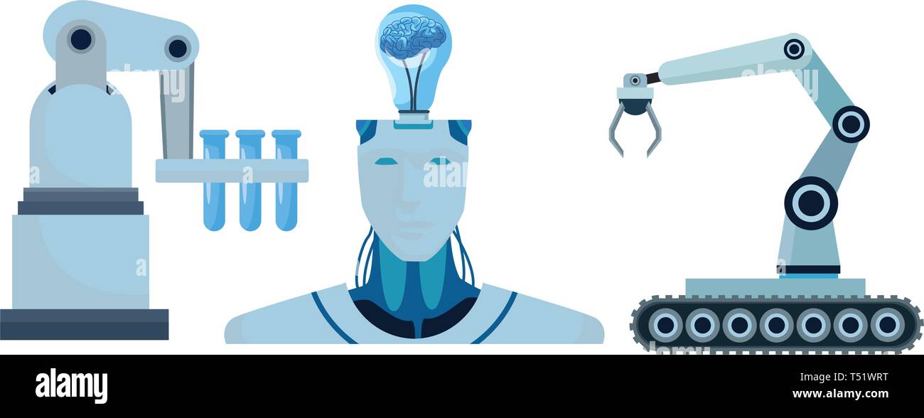 Robotic arms concept Stock Vector Images - Alamy