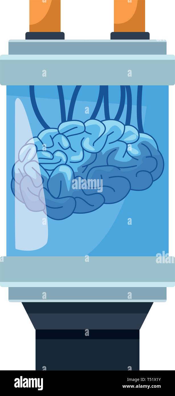 brain into a battery Stock Vector Image & Art - Alamy