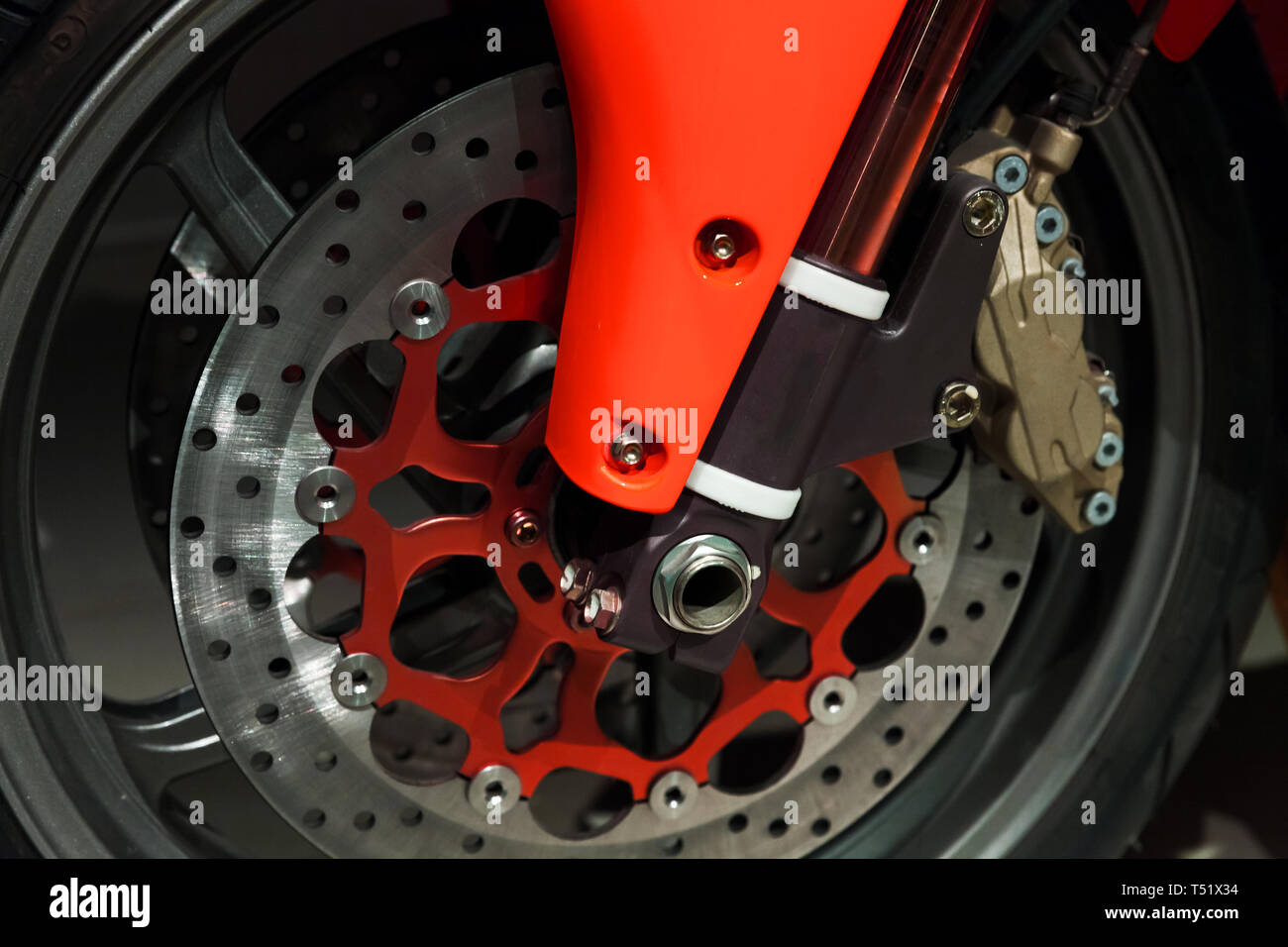 Front wheel suspension hi-res stock photography and images - Alamy