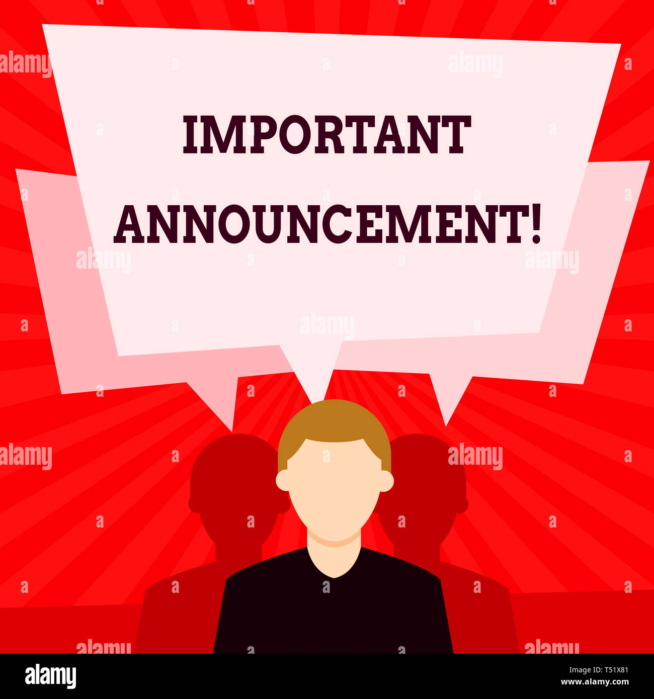 Handwriting text writing Important Announcement. Conceptual photo ...