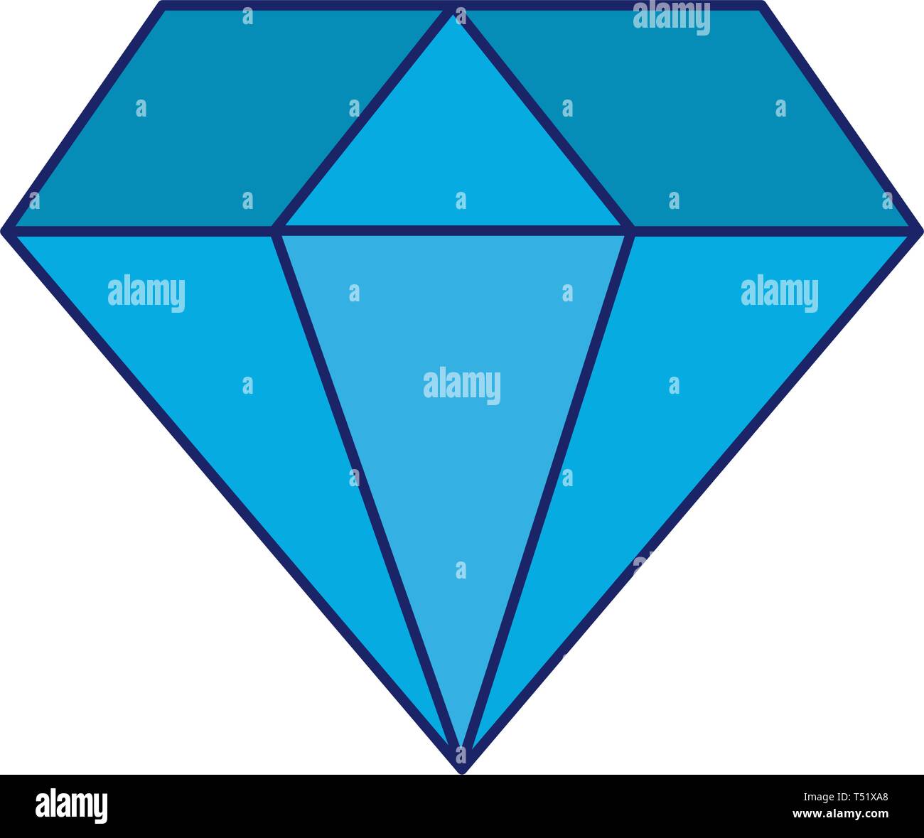 Diamond luxury stone isolated blue lines Stock Vector Image & Art - Alamy