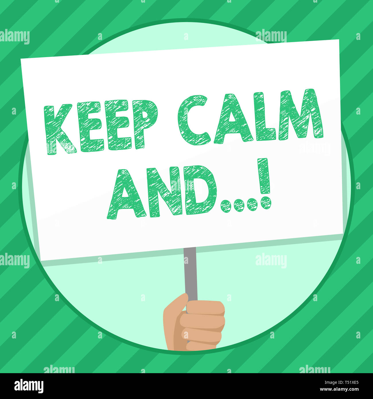 Handwriting text writing Keep Calm And. Conceptual photo motivational ...
