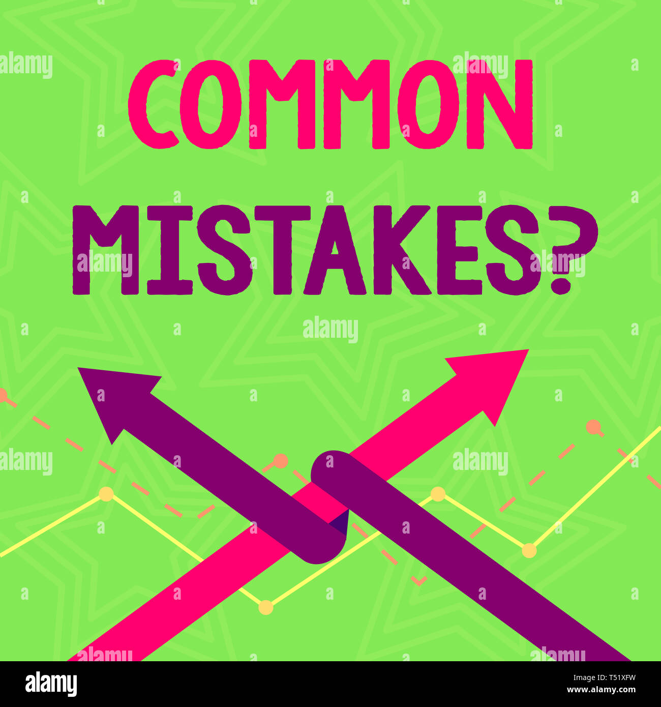 Text sign showing Common Mistakes Question. Business photo text repeat ...