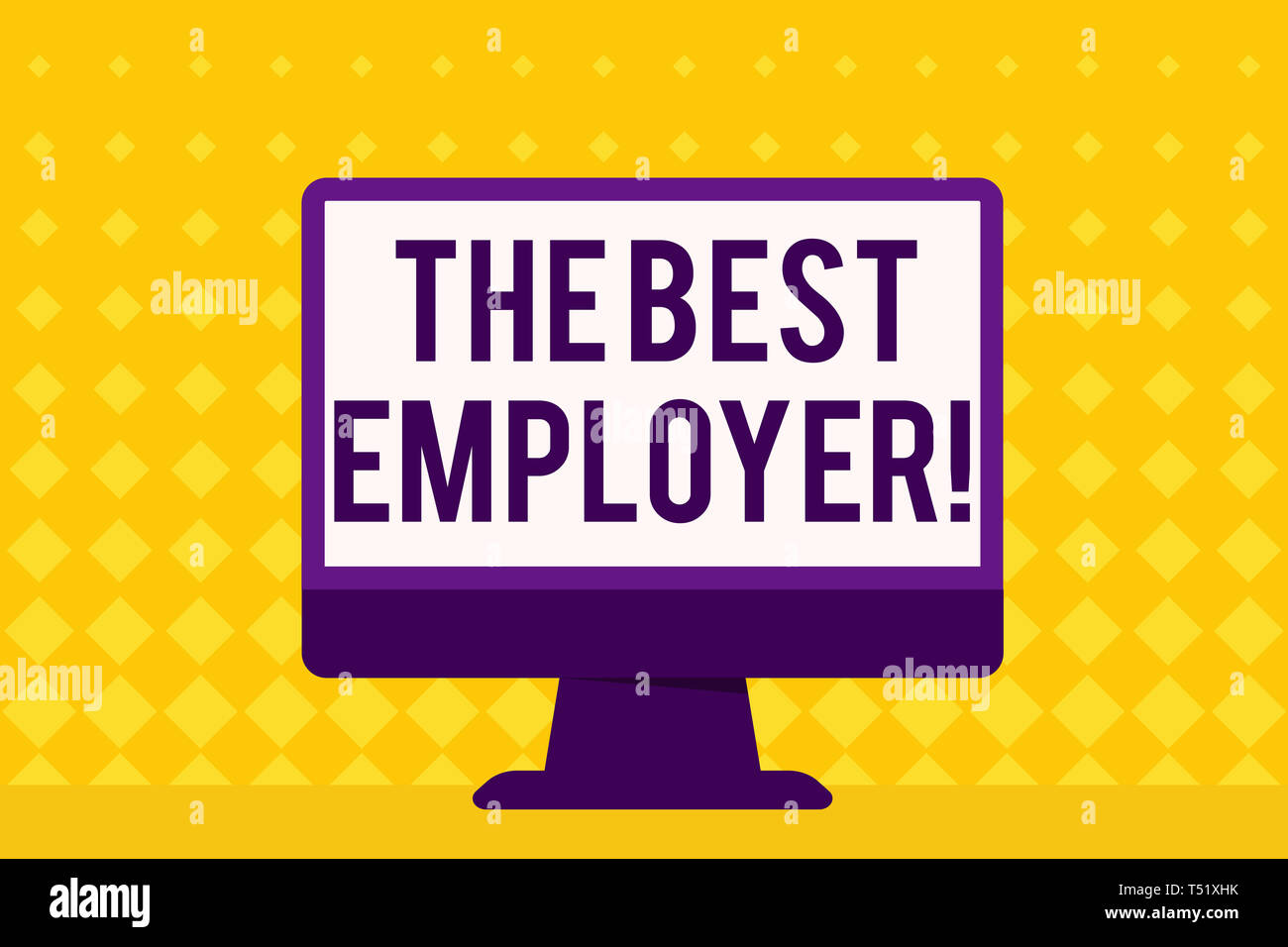 Text sign showing The Best Employer. Business photo showcasing created ...