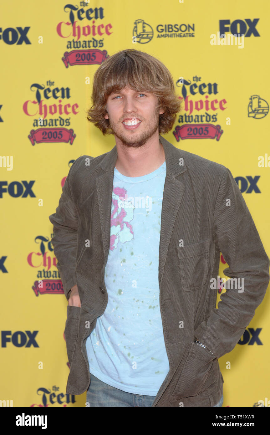 LOS ANGELES, CA. August 14, 2005: JON HEDER at the 2005 Teen Choice ...