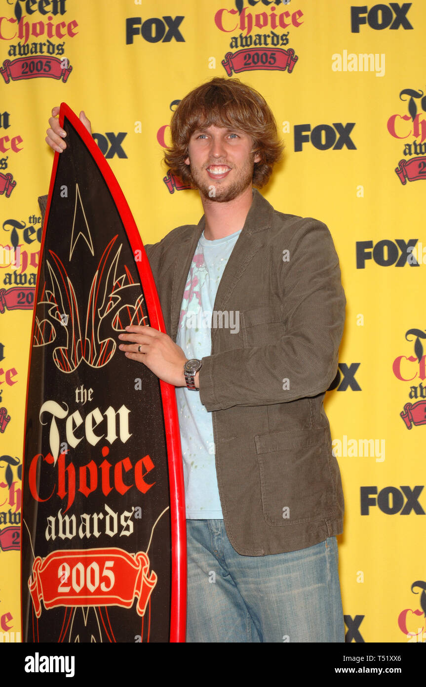 LOS ANGELES, CA. August 14, 2005: JON HEDER at the 2005 Teen Choice ...