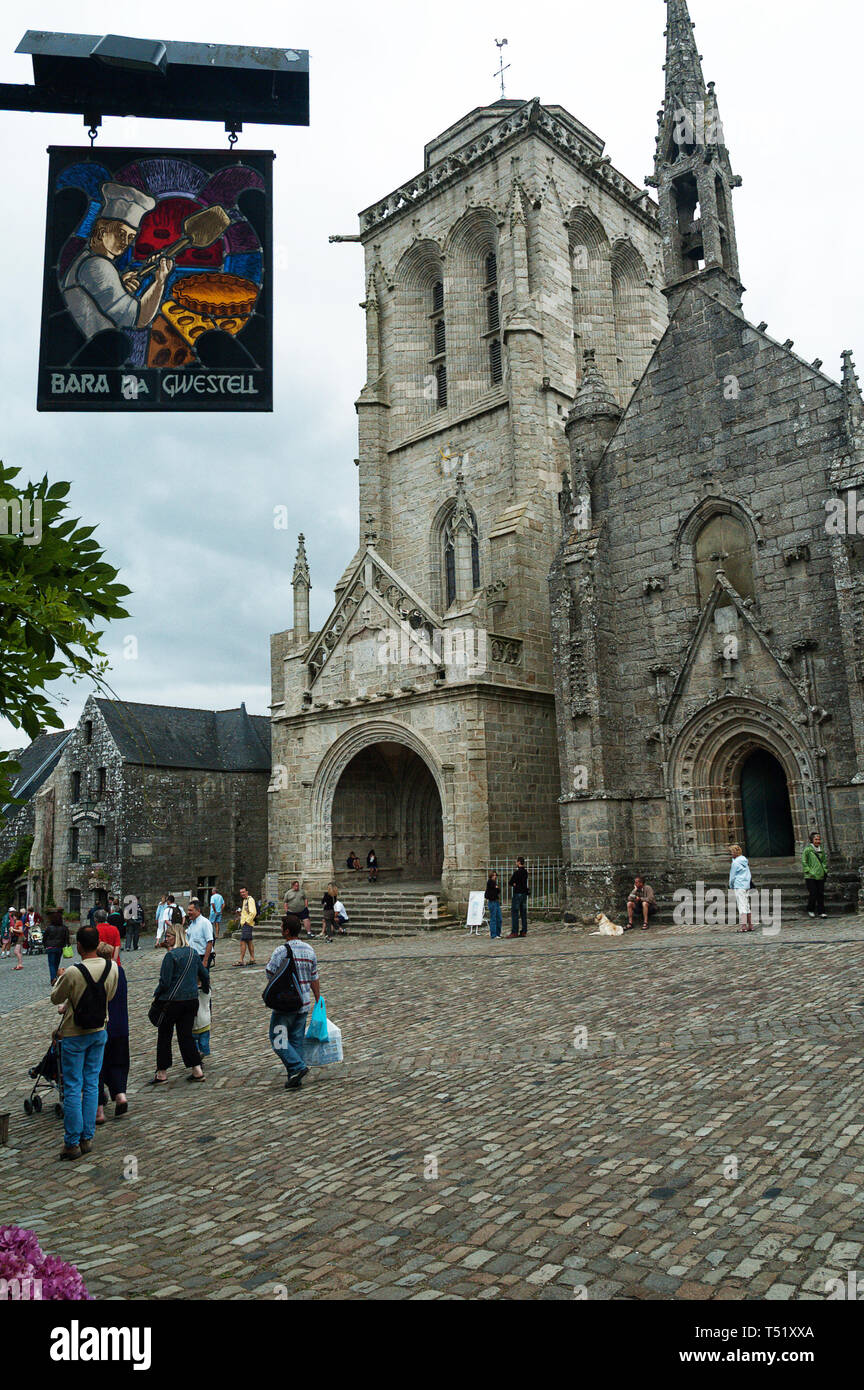 St Ronan church in Locronan Brittany France Stock Photo - Alamy