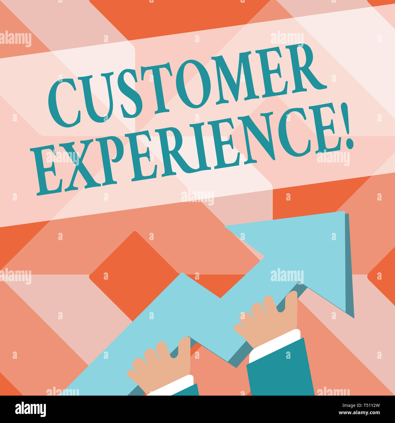 Writing Note Showing Customer Experience Business Concept For Product Of Interaction Between