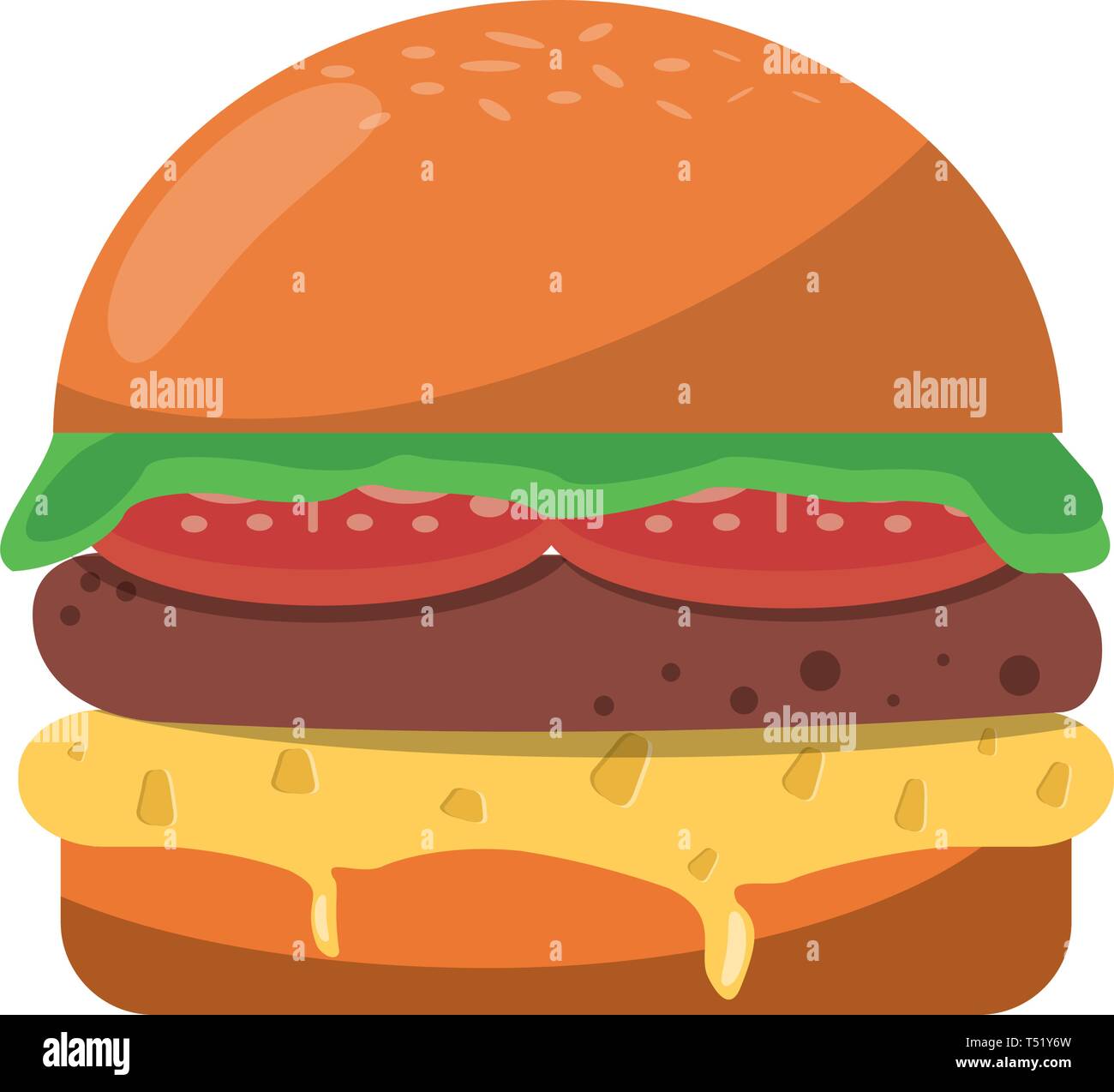 Hamburger fast food cartoon Stock Vector Image & Art - Alamy