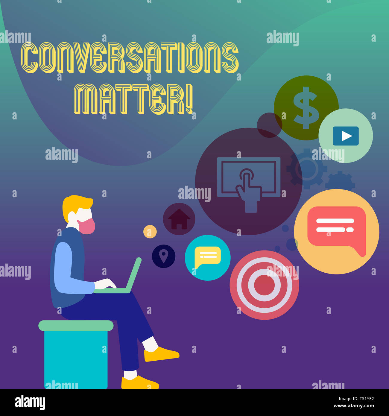 Conceptual hand writing showing Conversations Matter. Concept meaning ...