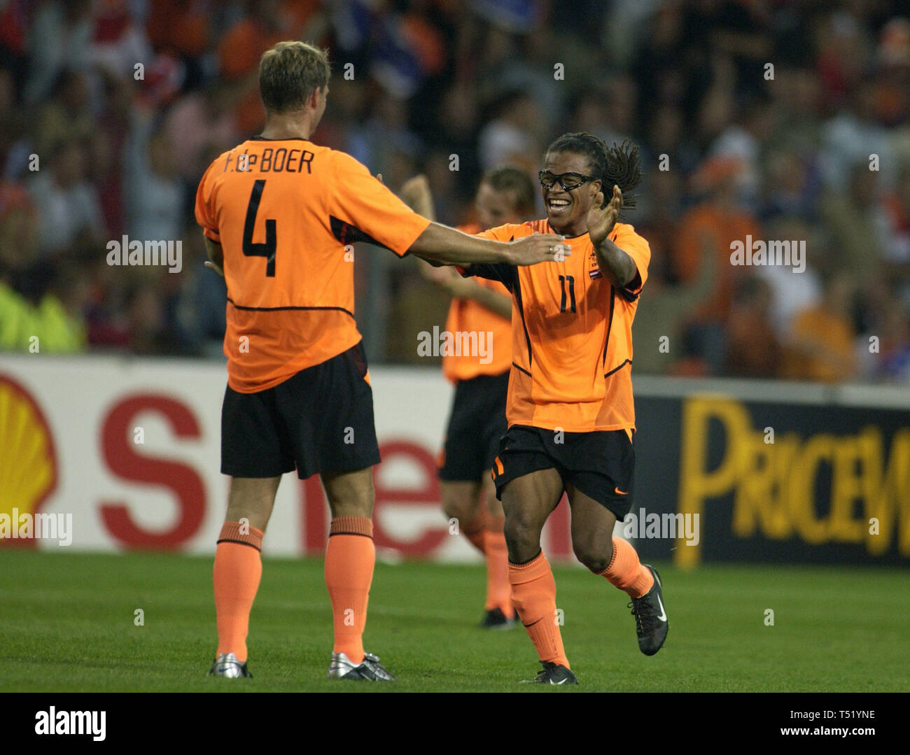 Philips Stadium Eindhoven, Netherlands 7.9..2002, football: European ...