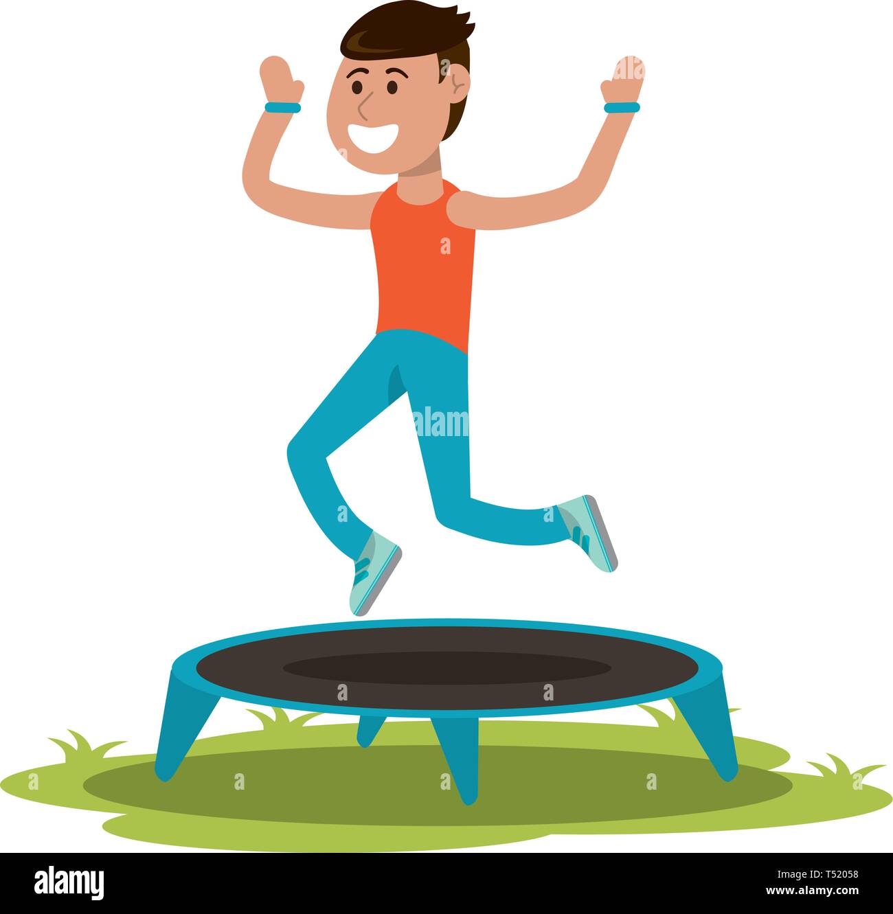 Trampoline gymnast male hi-res stock photography and images - Alamy