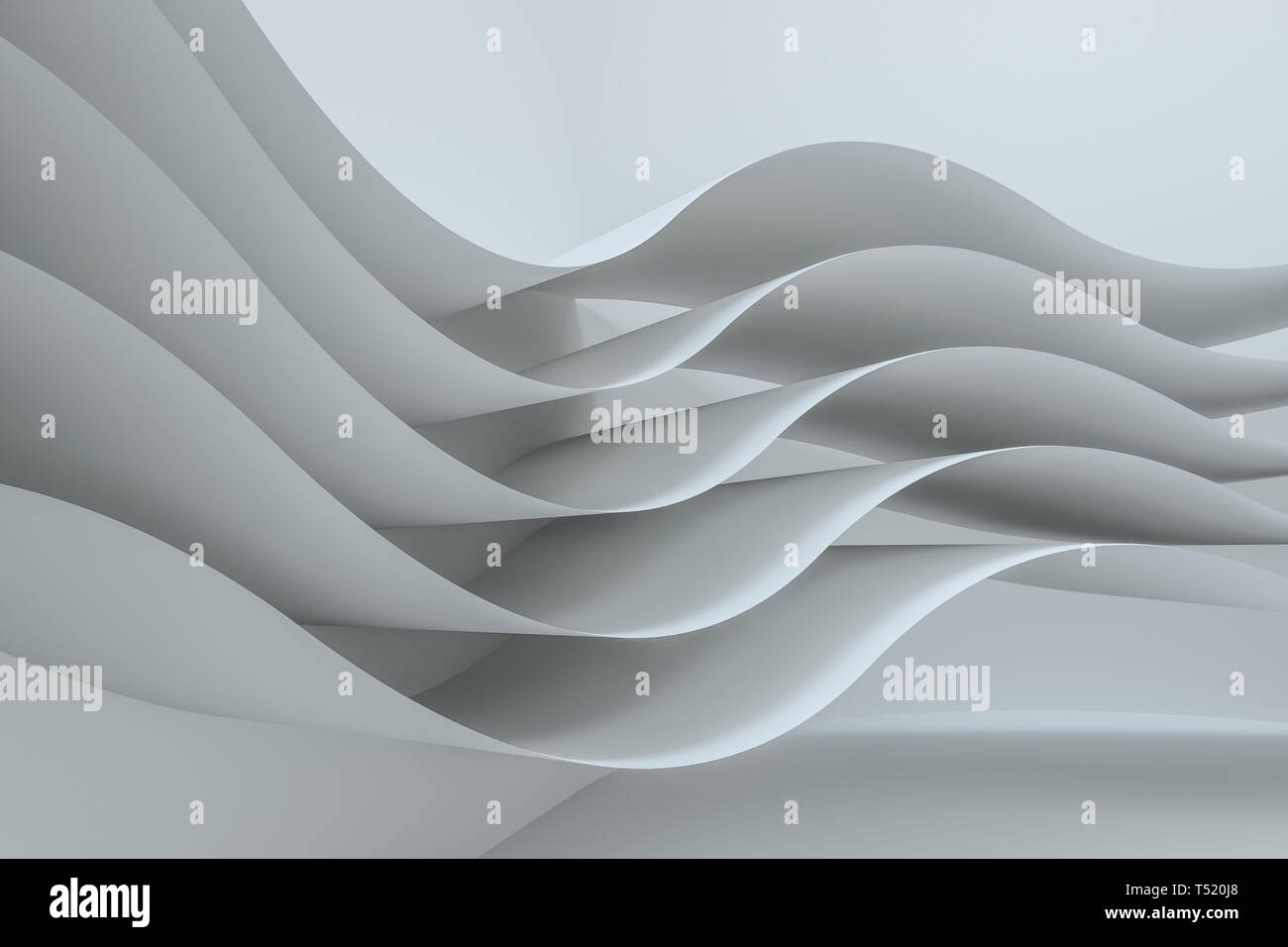 3d rendering curve paper background, tint color background, computer digital background Stock ...