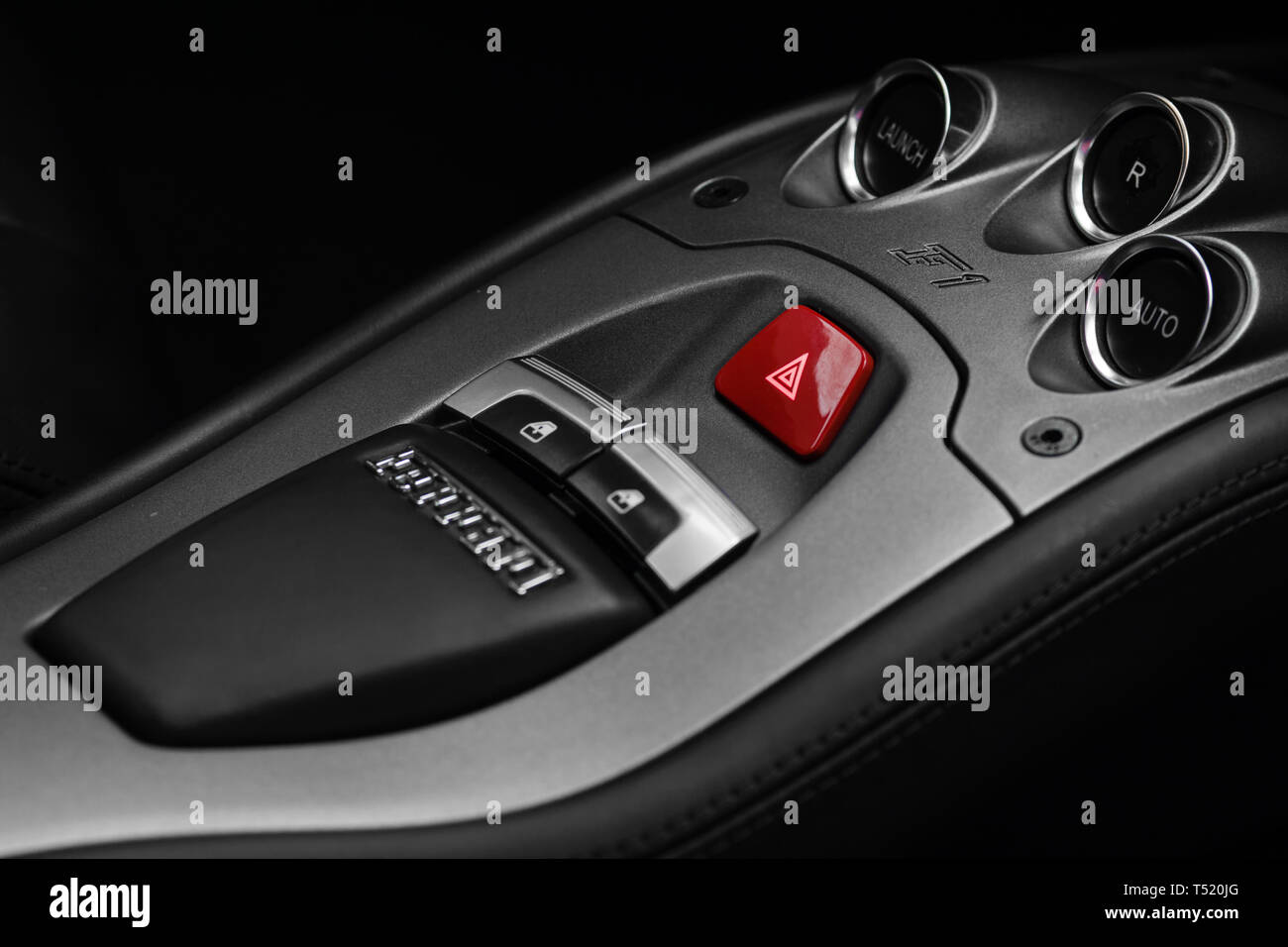 Red ferrari interior hi-res stock photography and images - Alamy