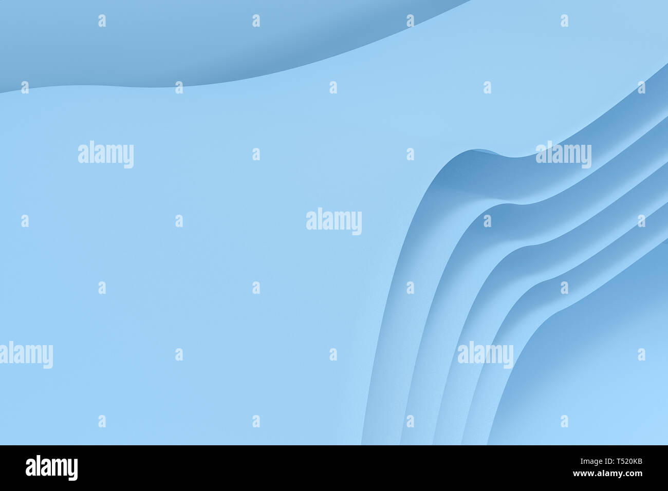 3d rendering curve paper background, tint color background, computer digital background Stock ...