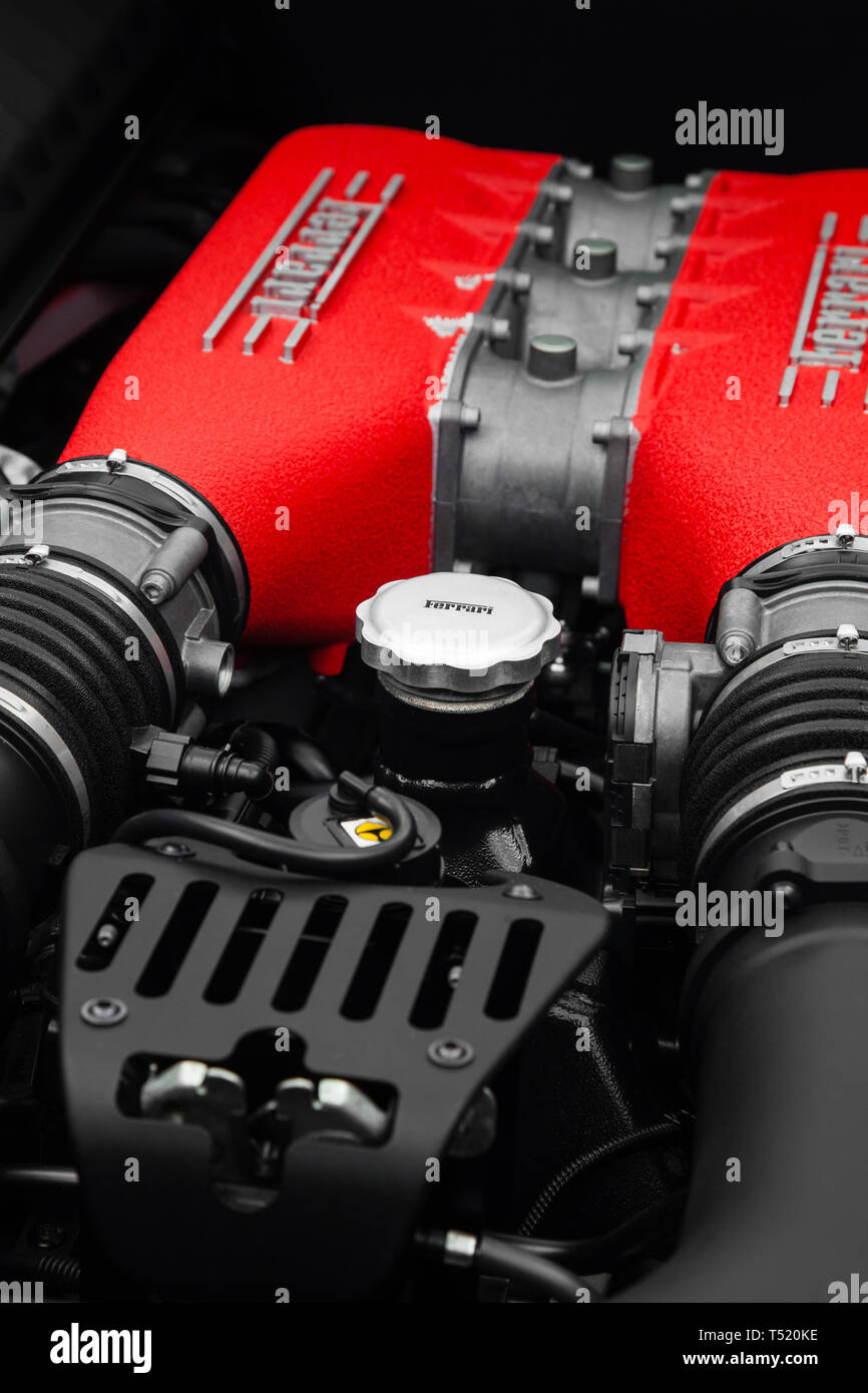 Ferrari v8 engine hi-res stock photography and images - Alamy
