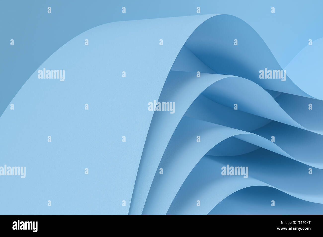 3d rendering curve paper background, tint color background, computer digital background Stock ...