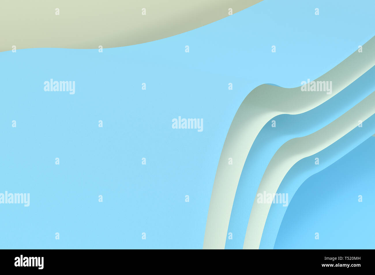 3d rendering curve paper background, tint color background, computer ...