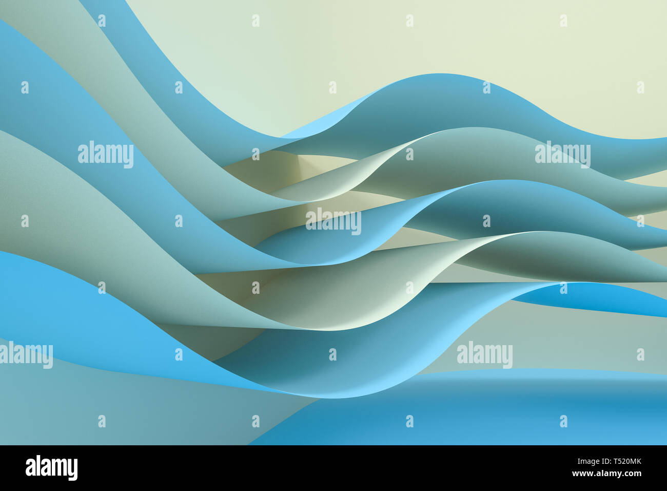 3d rendering curve paper background, tint color background, computer digital background Stock ...