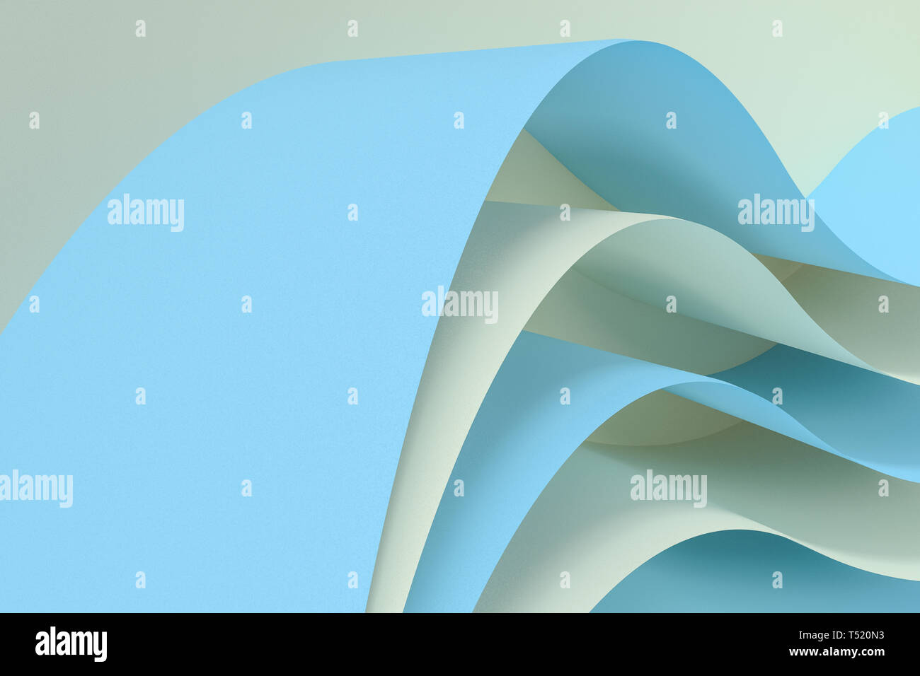 3d rendering curve paper background, tint color background, computer digital background Stock ...