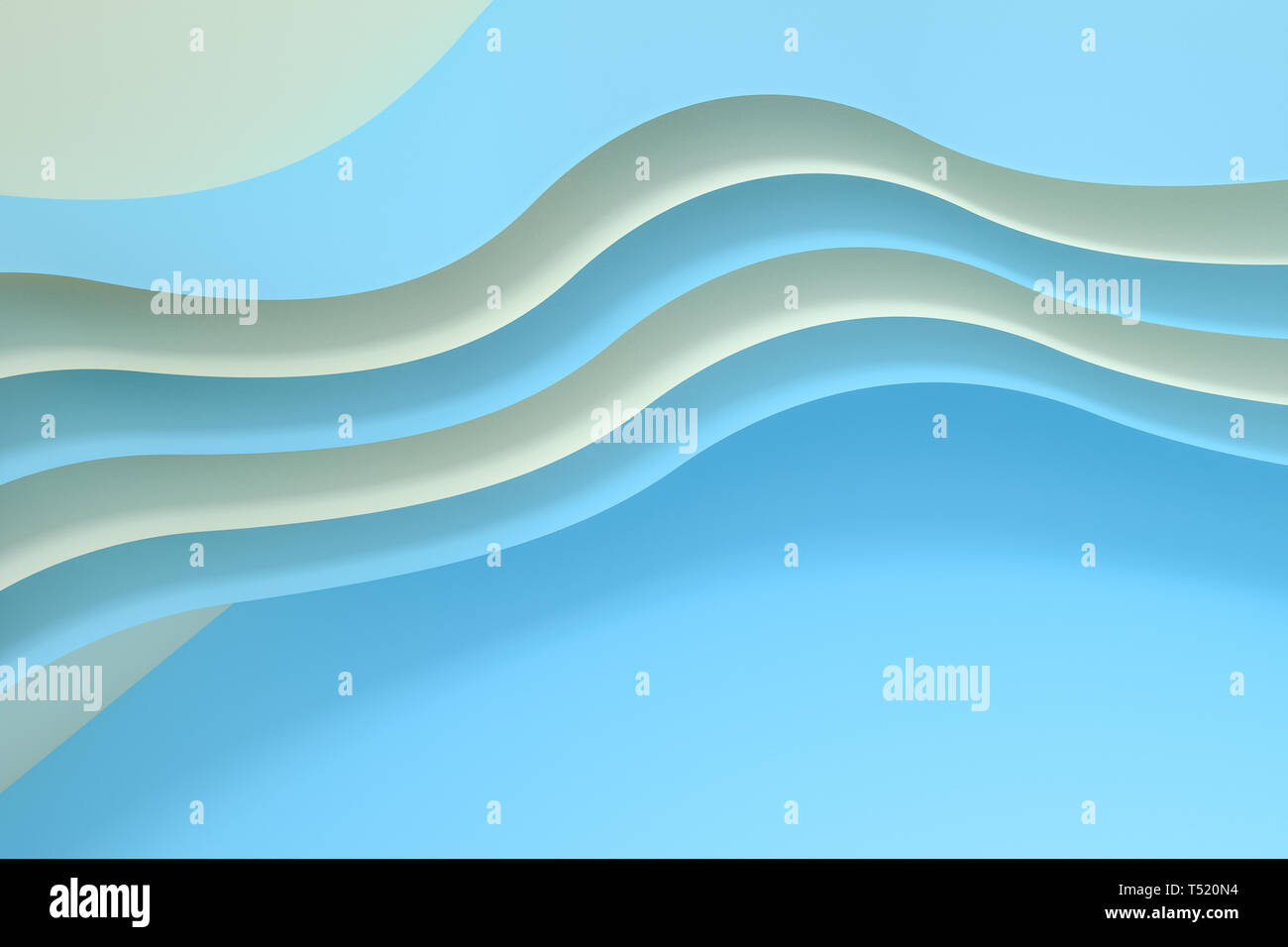 3d rendering curve paper background, tint color background, computer digital background Stock ...