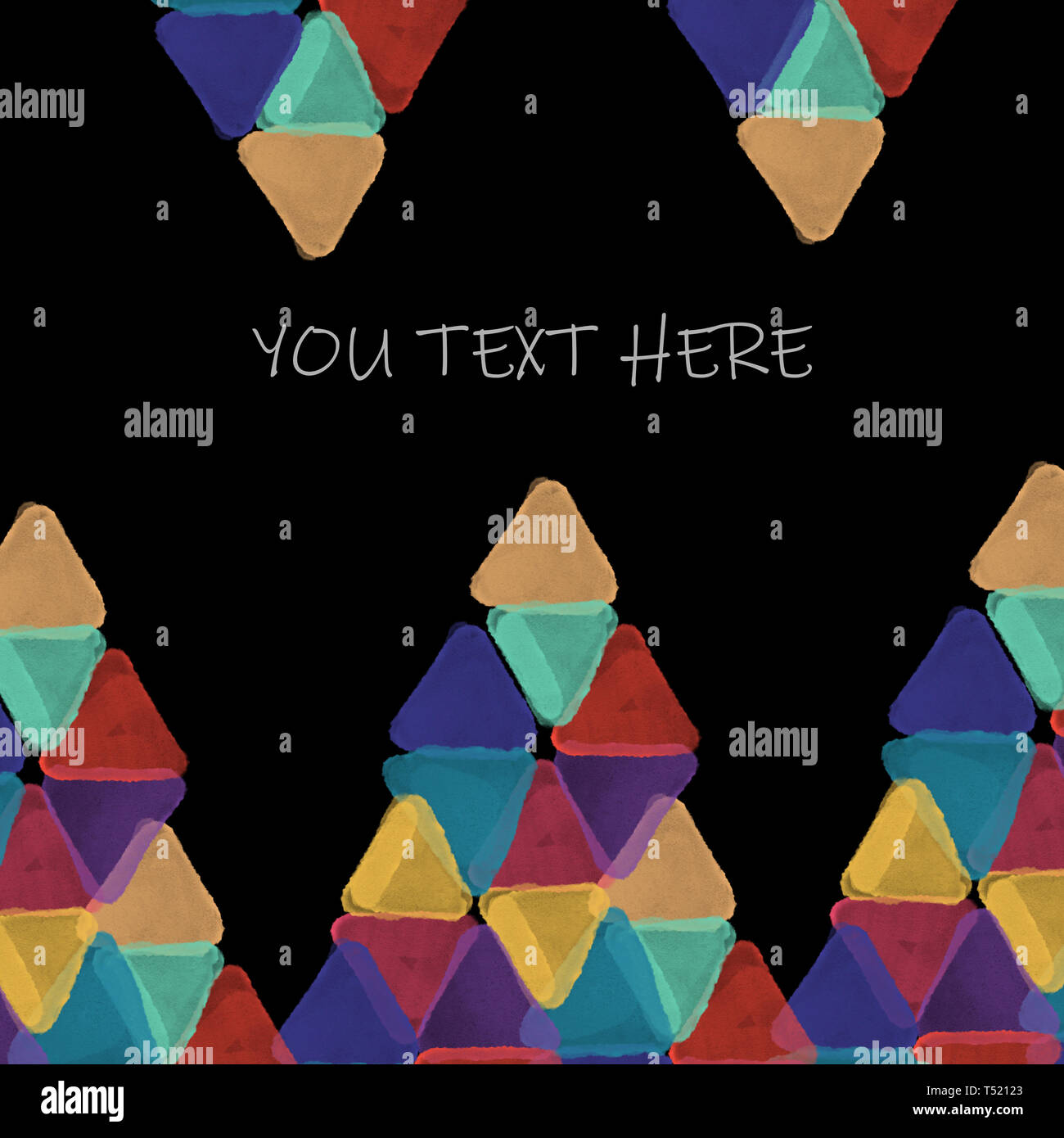 Watercolor diamond square Stock Photo - Alamy