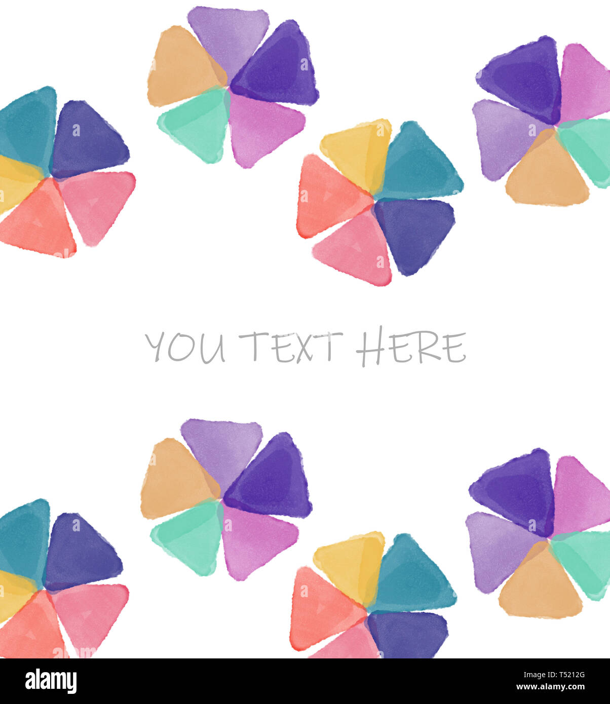 Watercolor diamond square Stock Photo - Alamy