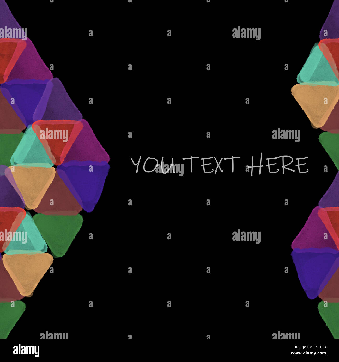 Watercolor diamond square Stock Photo - Alamy