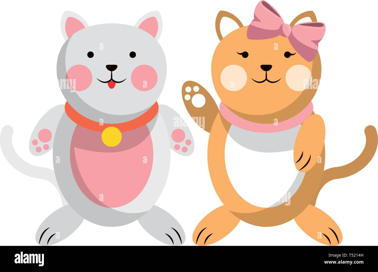 Cute animals couple Stock Vector Image & Art - Alamy