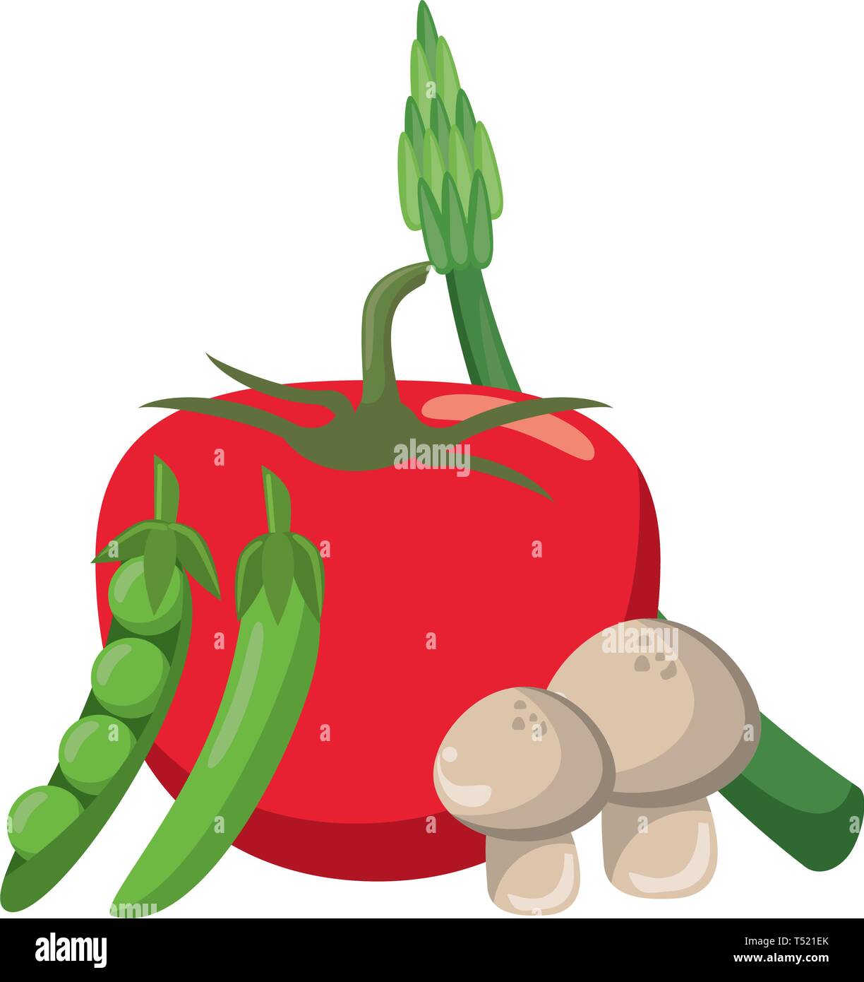 Fresh vegetables cartoon Stock Vector Image & Art - Alamy