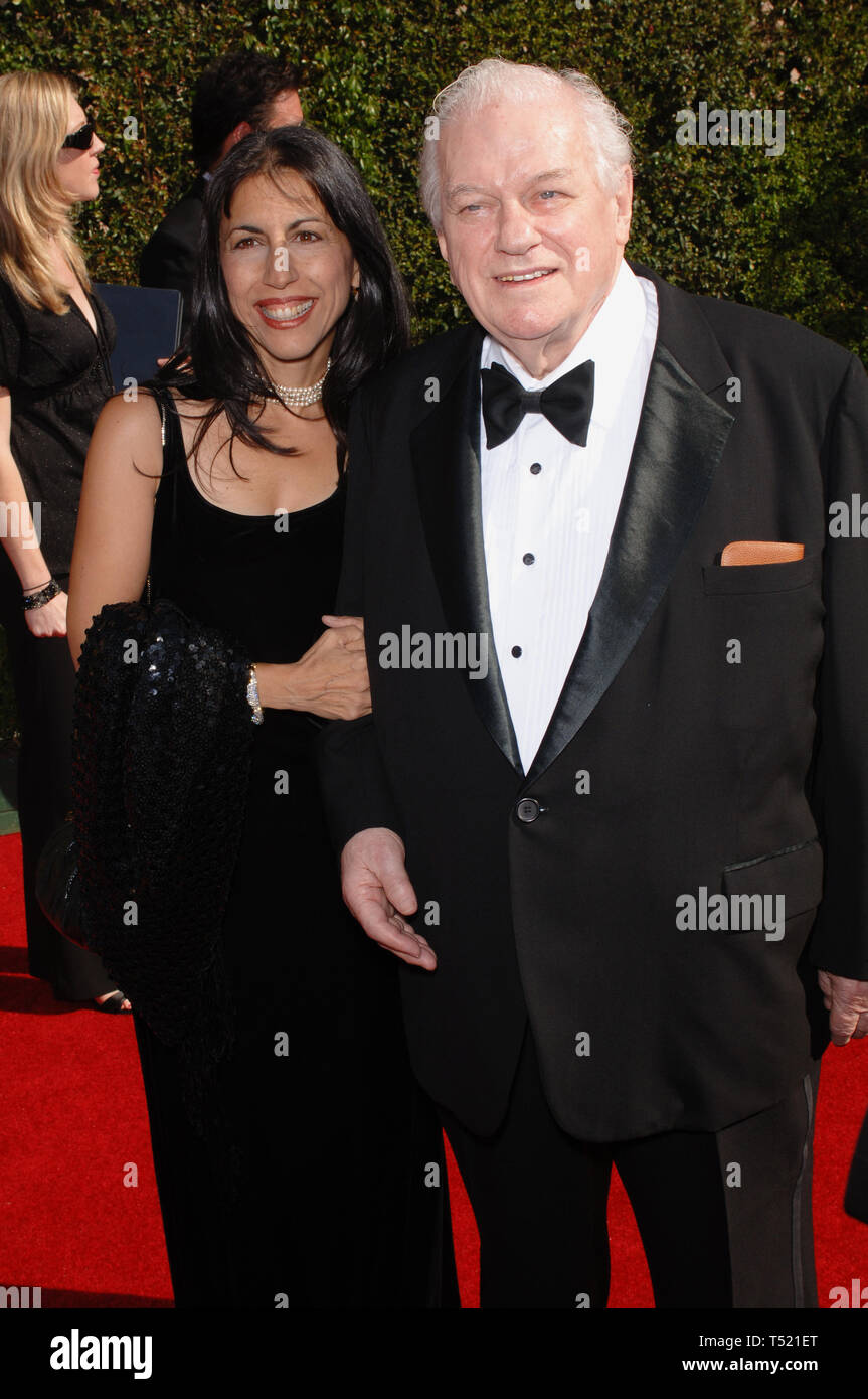 LOS ANGELES, CA. September 11, 2005: Actor CHARLES DURNING & daughter ...