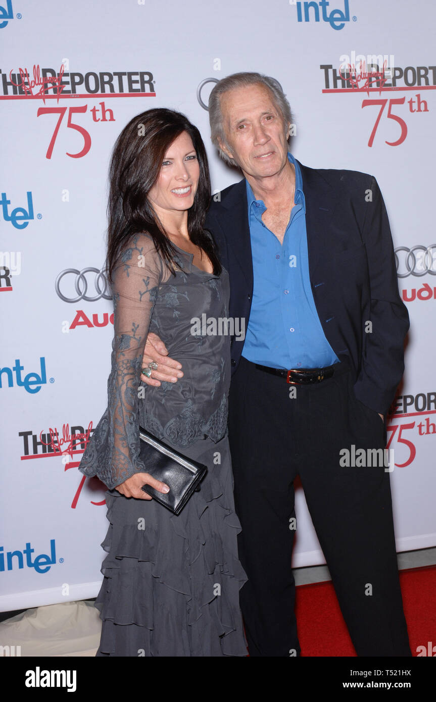 LOS ANGELES, CA. September 13, 2005: Actor DAVID CARRADINE & wife at ...
