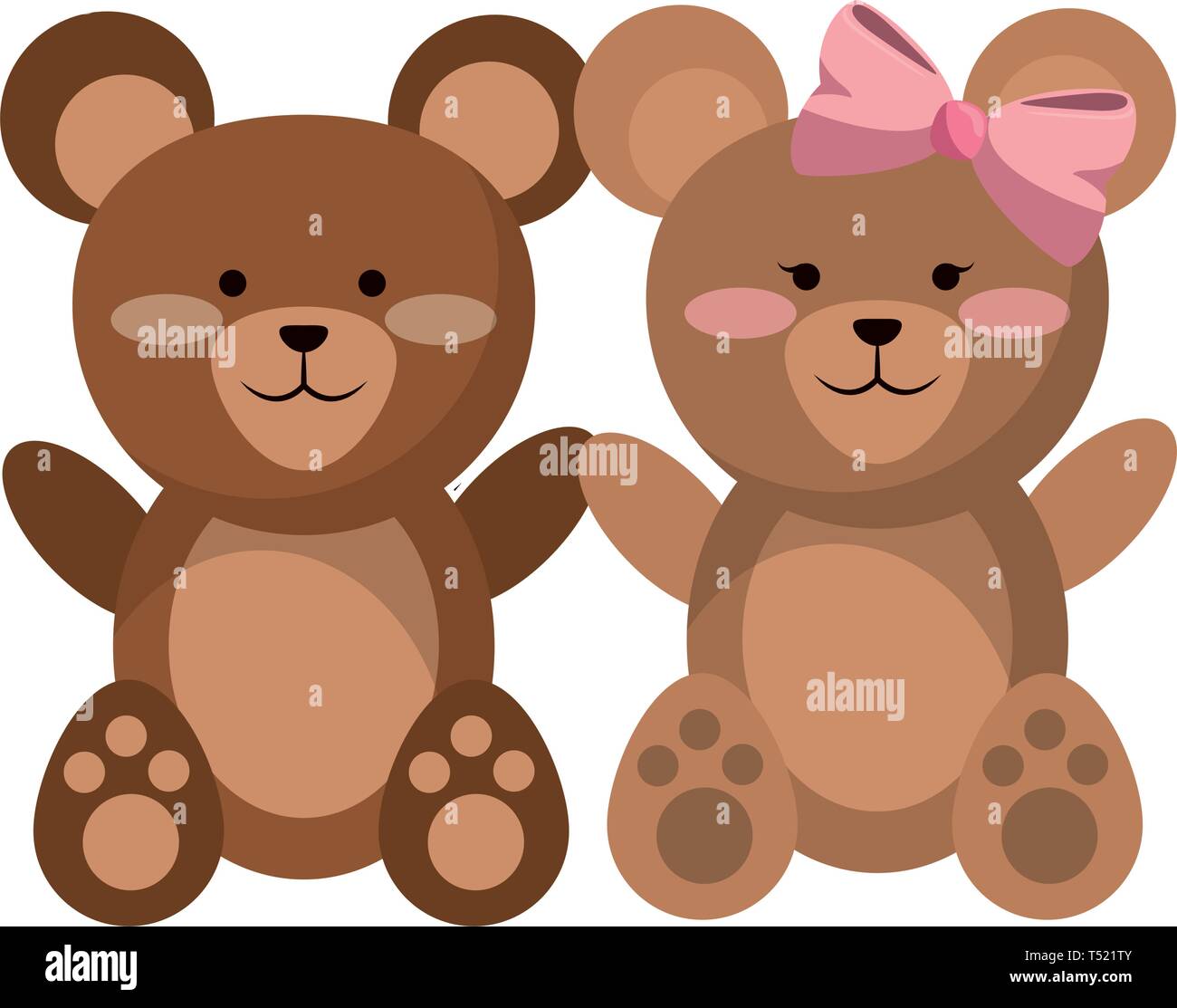 Cute animals couple Stock Vector Image & Art - Alamy