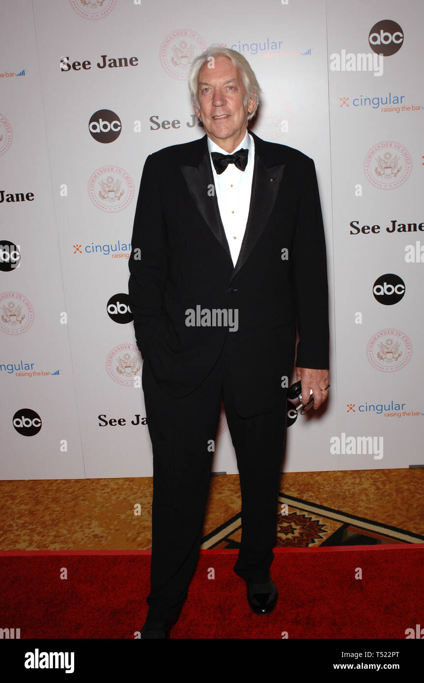 LOS ANGELES, CA. September 21, 2005: Actor DONALD SUTHERLAND at ...