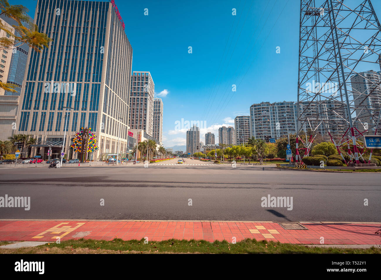 Fuzhou skyline night hi-res stock photography and images - Alamy