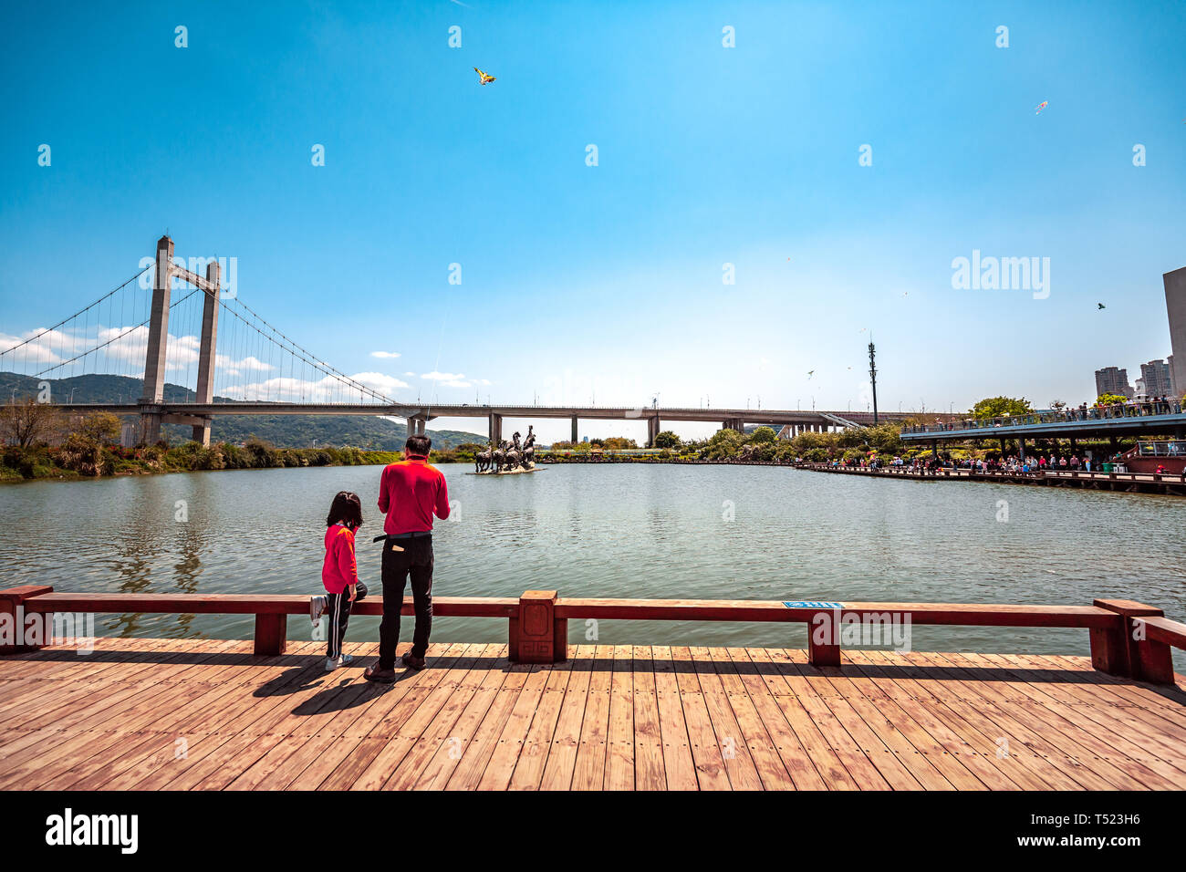 Architectures and street view of Fuzhou financial district Stock Photo ...
