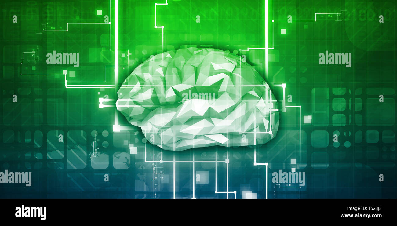 Neural Network Science Engineering Technology as Concept Stock Photo ...