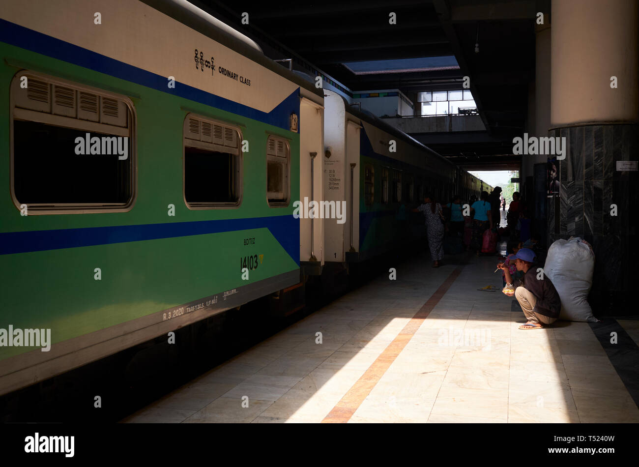 Mandalay railway station hi-res stock photography and images - Alamy