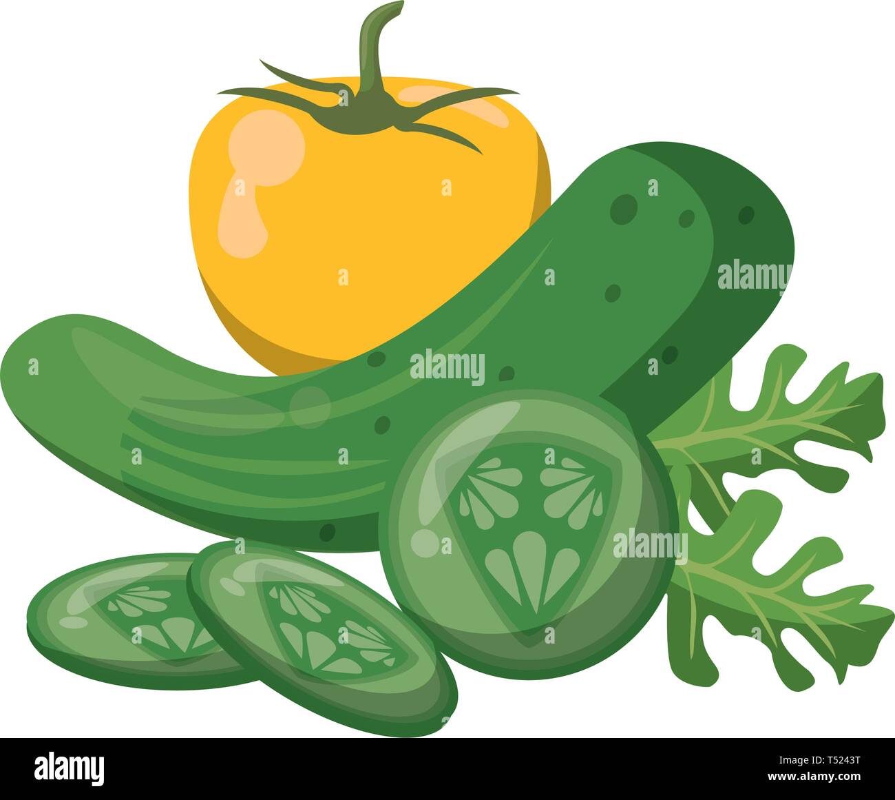 Fresh vegetables cartoon Stock Vector Image & Art - Alamy