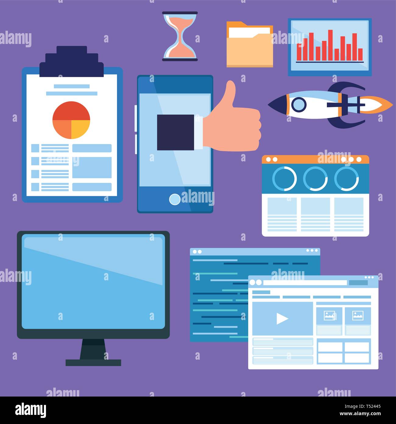 Business and technology Stock Vector Image & Art - Alamy