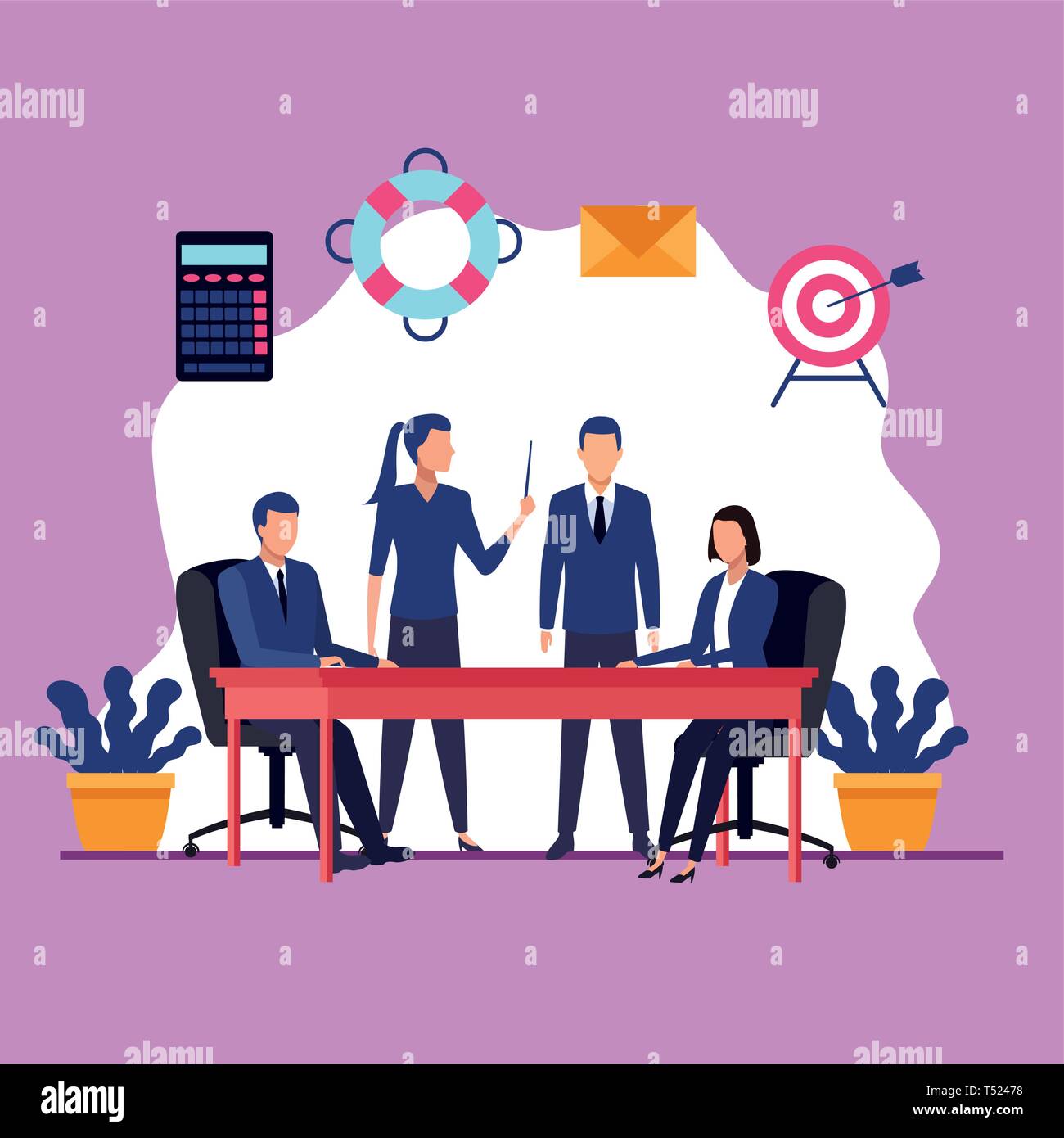 Business coworkers cartoons Stock Vector Image & Art - Alamy