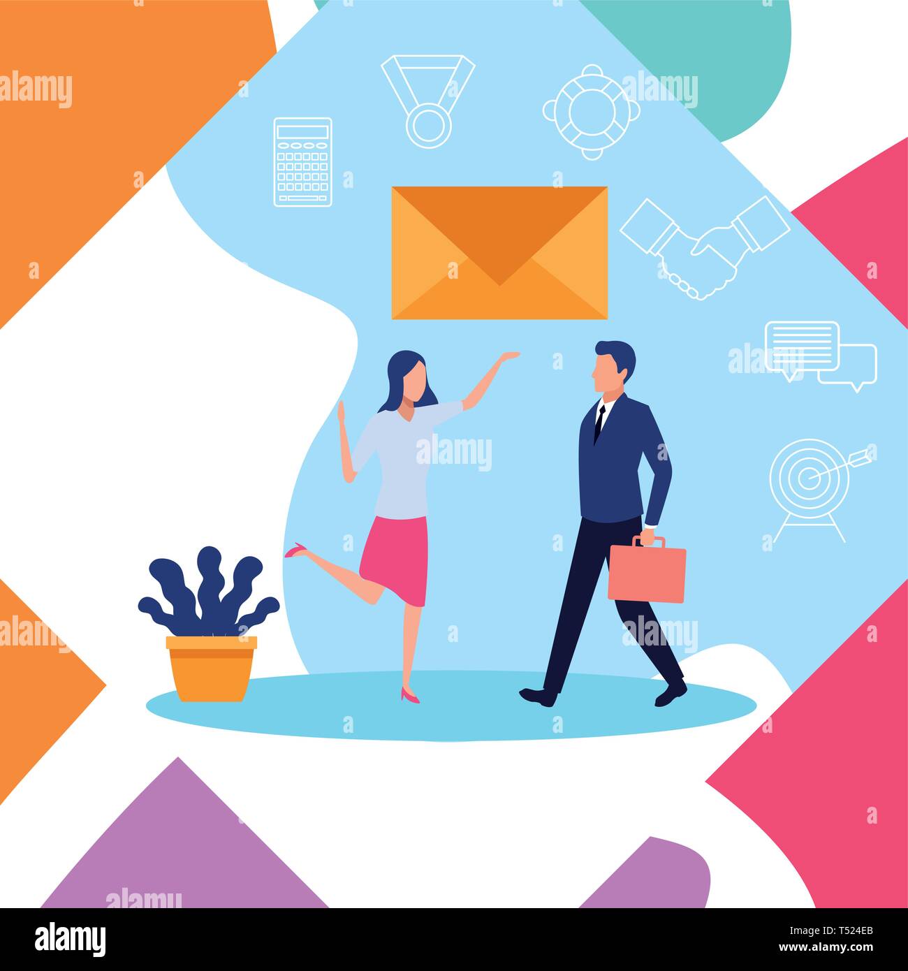 Business coworkers cartoons Stock Vector Image & Art - Alamy